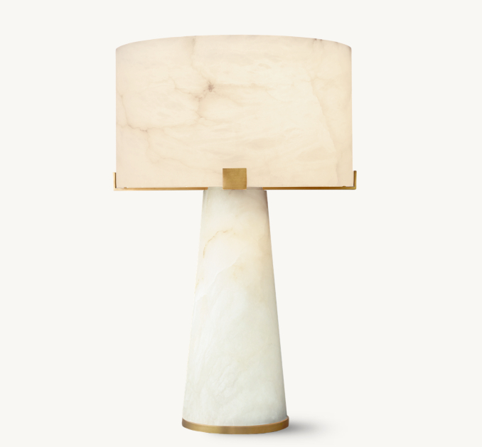 Collette Alabaster Table Lamp | RH