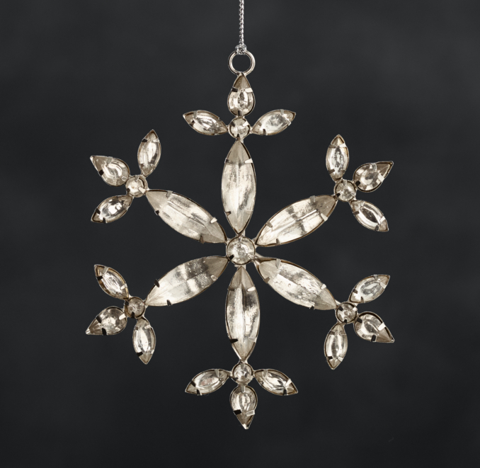 Victorian Glass Snowflake - Hexagon