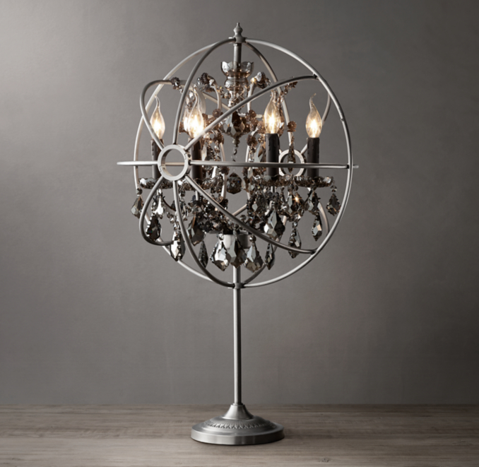 Foucault's Orb Crystal Table Lamp