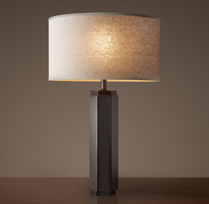 Hexagonal Column Table Lamp