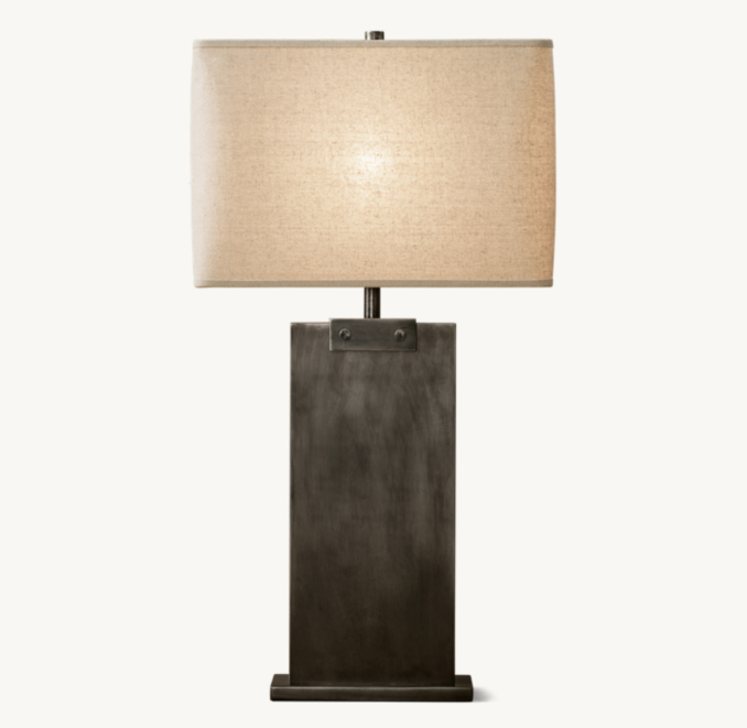 Rectangular Column Table Lamp
