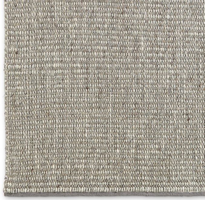 Rope Basket Weave Rug Swatch - Fog