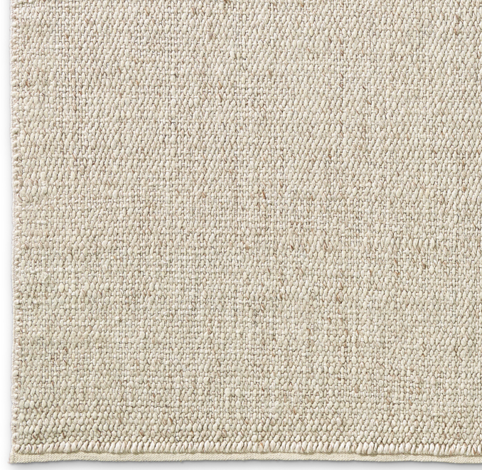 Rope Basket Weave Rug Swatch - Cream