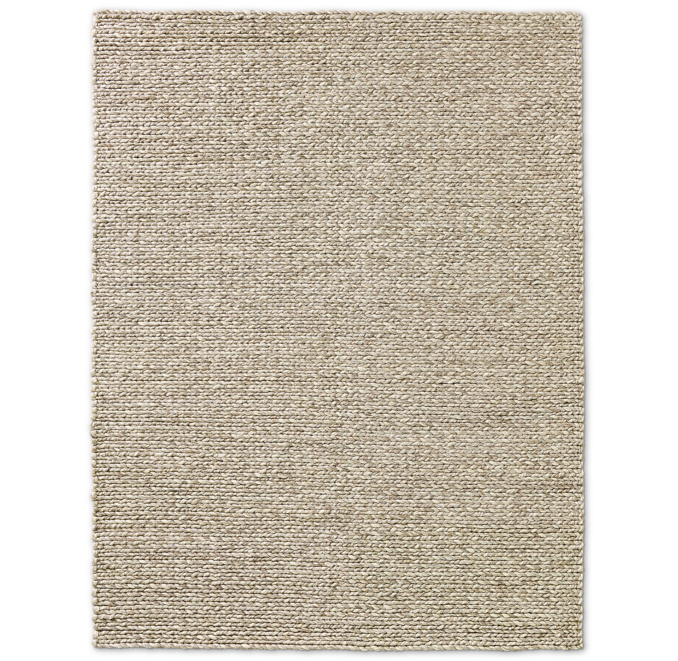 Chunky Braided Twist Rug - Taupe