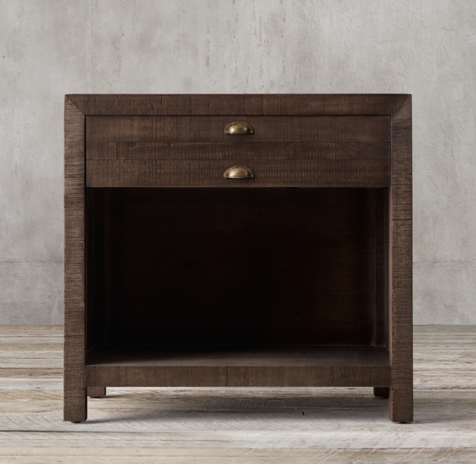 32" Printmaker's Open Nightstand | RH