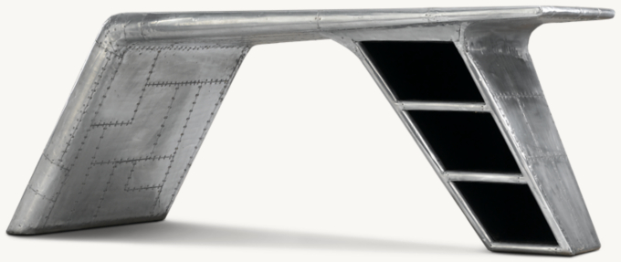 Airplane wing desk restoration hardware store