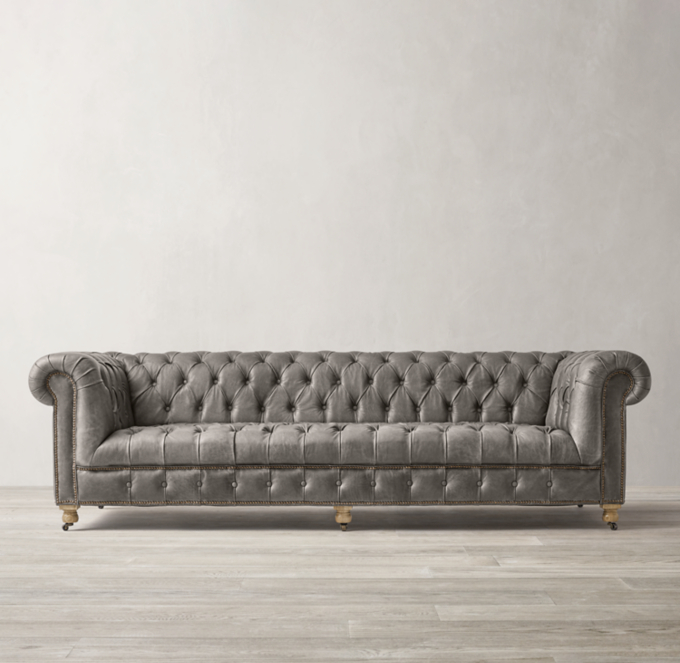 Cambridge Leather Sofa RH