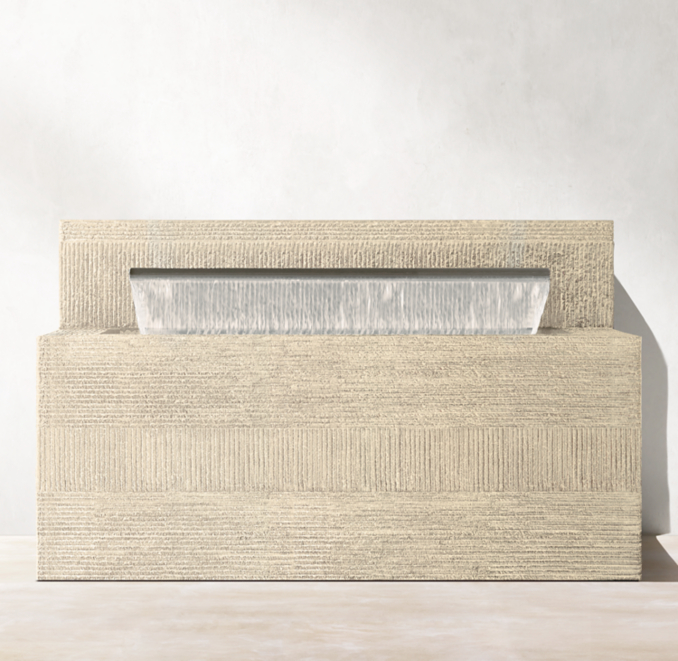 Vetro Wall Fountain 46" Trough