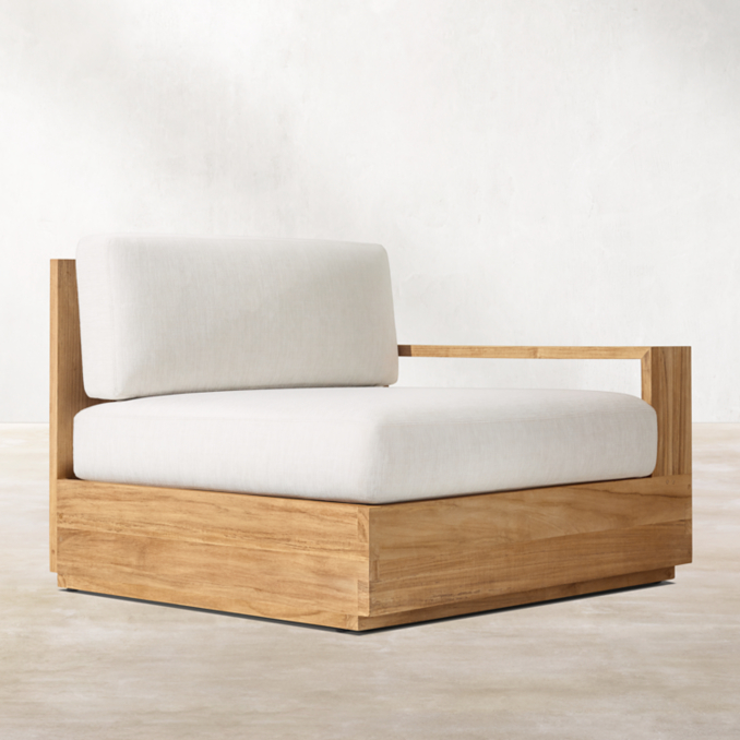 Marbella Teak Classic Right Arm Chair