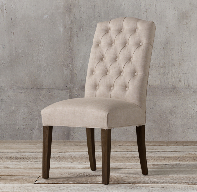 Bennett Camelback Fabric Side Chair