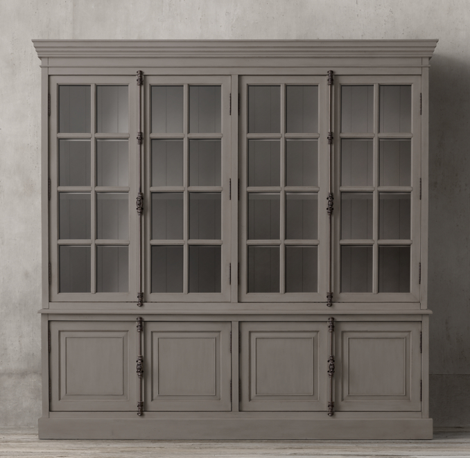 French Casement 4-Door Sideboard & Hutch | RH