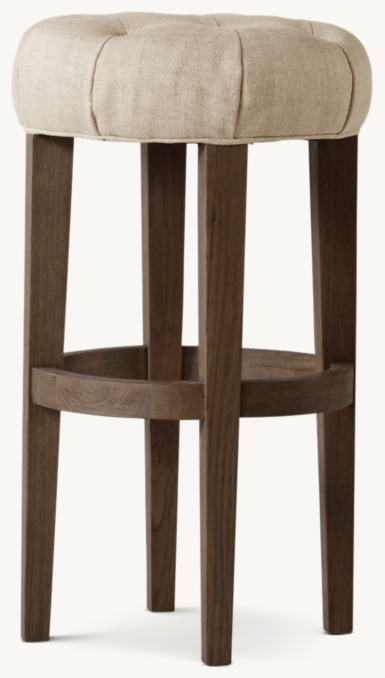 Bennett Backless Fabric Bar & Counter Stool | RH