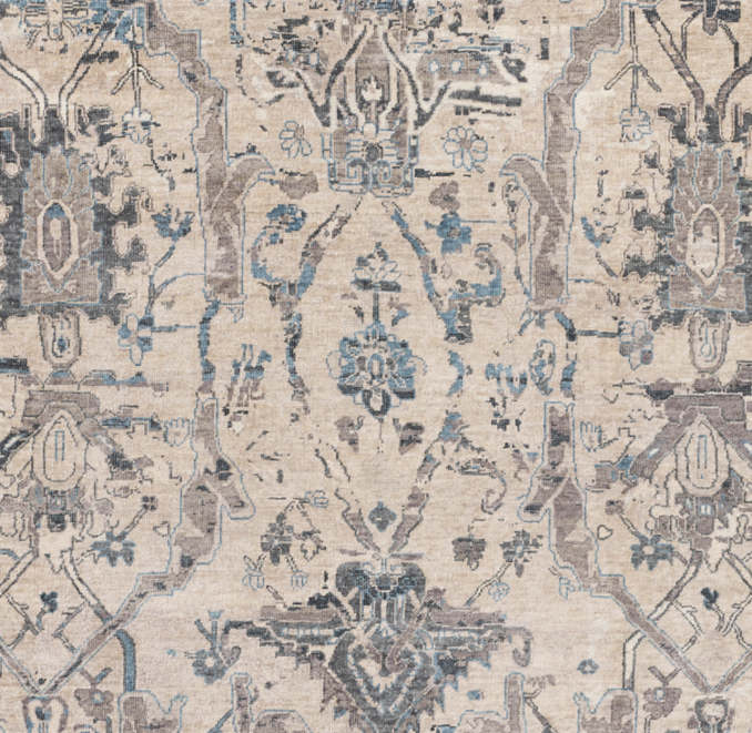 Kashni Wool & Silk Rug Swatch | RH