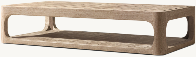 Cassale Rectangular Coffee Table | RH