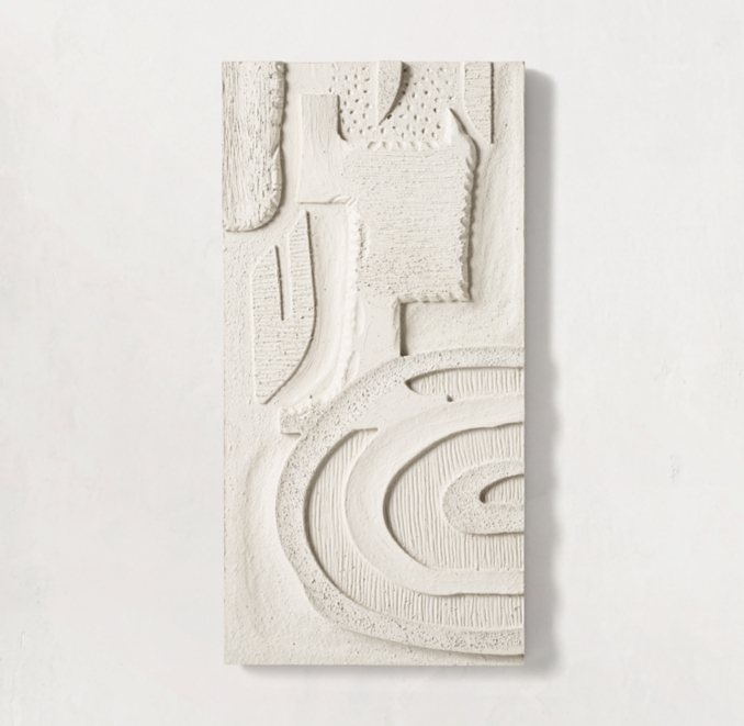 Abstract Plaster Relief Wall Panel VI