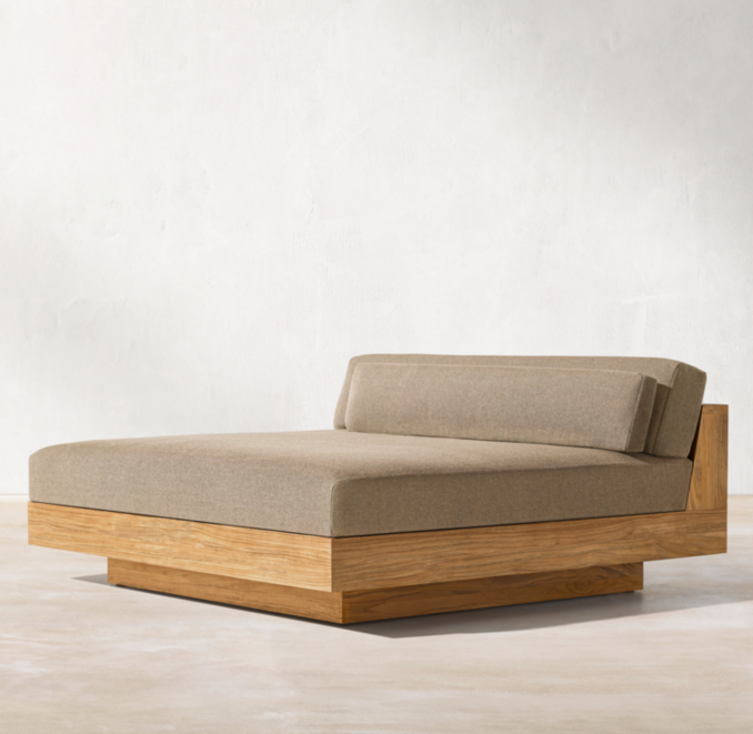 Cape Town Teak Modular Armless Daybed
