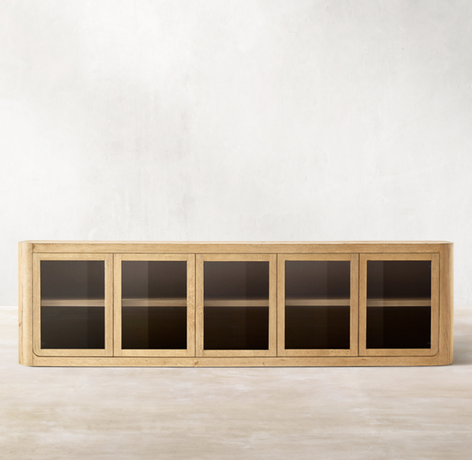 Oslo Glass 5-Door Media Console