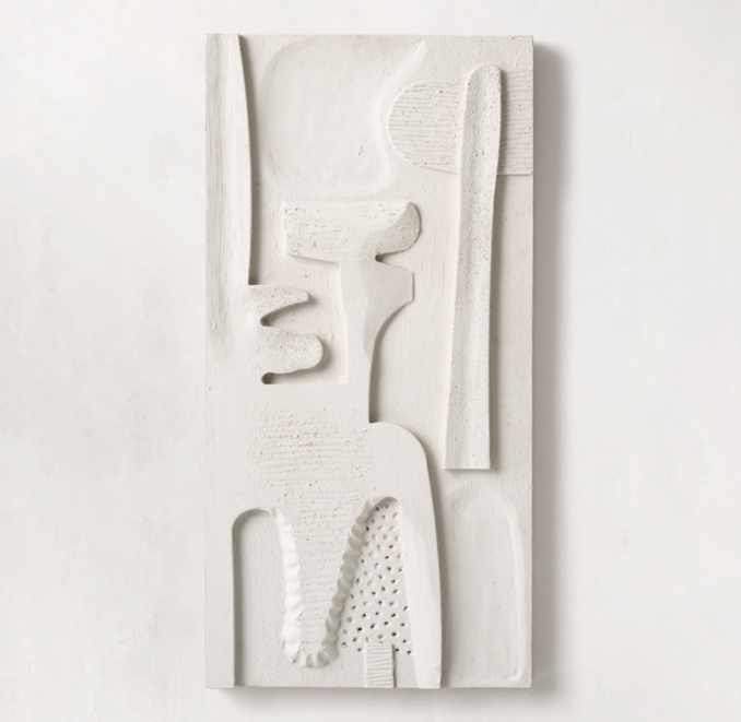 Abstract Plaster Relief Wall Panel IV