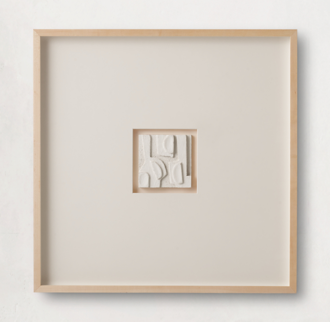 Abstract Plaster Relief Wall Art II