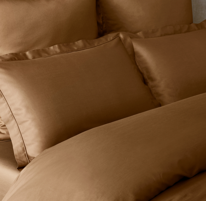 Italian Ultra-Soft 600-Thread-Count Sateen Duvet Cover | RH