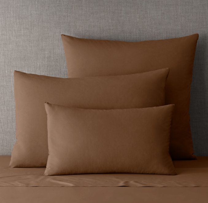 Italian Ultra-Soft 464-Thread-Count Percale Knife-Edge Sham