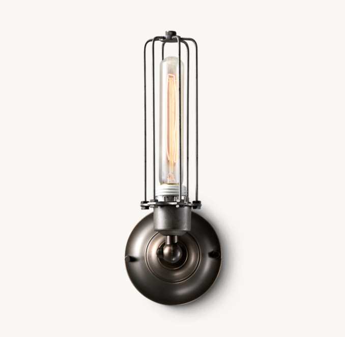 Restoration Hardware Edison Light Bulbs San Sebastian Sconce | RH