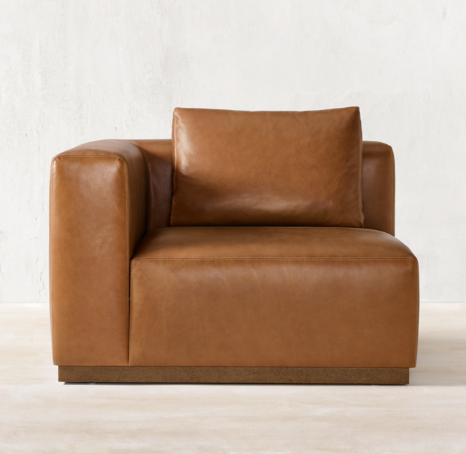 Vittorio Modular Leather Left-Arm Chair