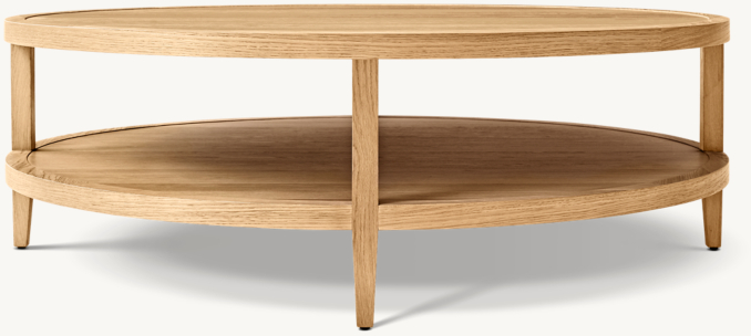 French Contemporary Round Coffee Table