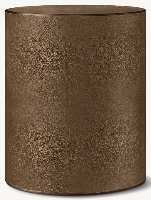 Saunderson Shagreen Plinth Round Side Table