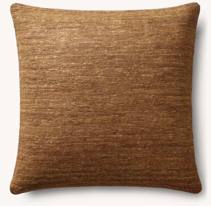 Seta Raw Silk Textured Pillow Cover - Square