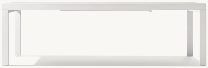 Aegean Aluminum Rectangular Extension Dining Table