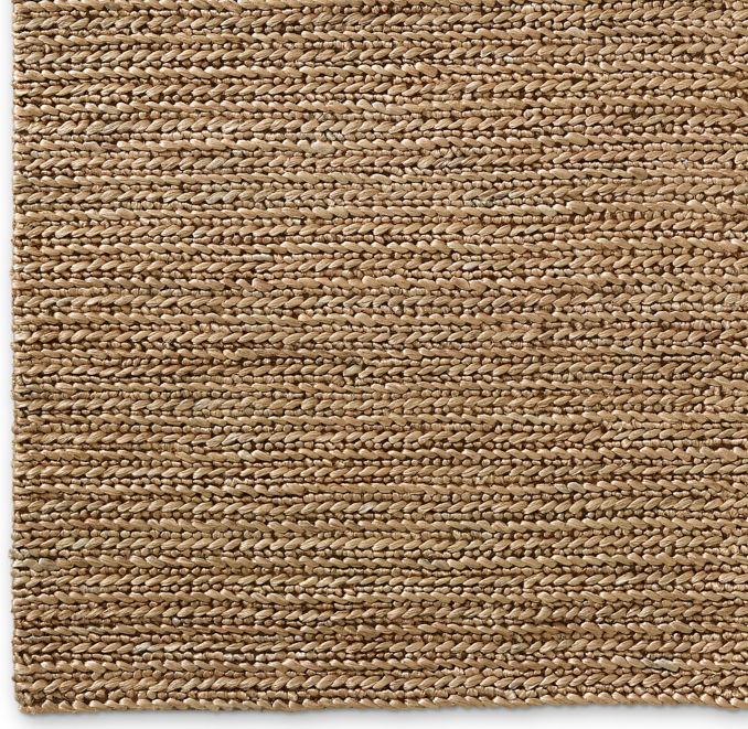 Chunky Hand-Braided Jute Rug Swatch