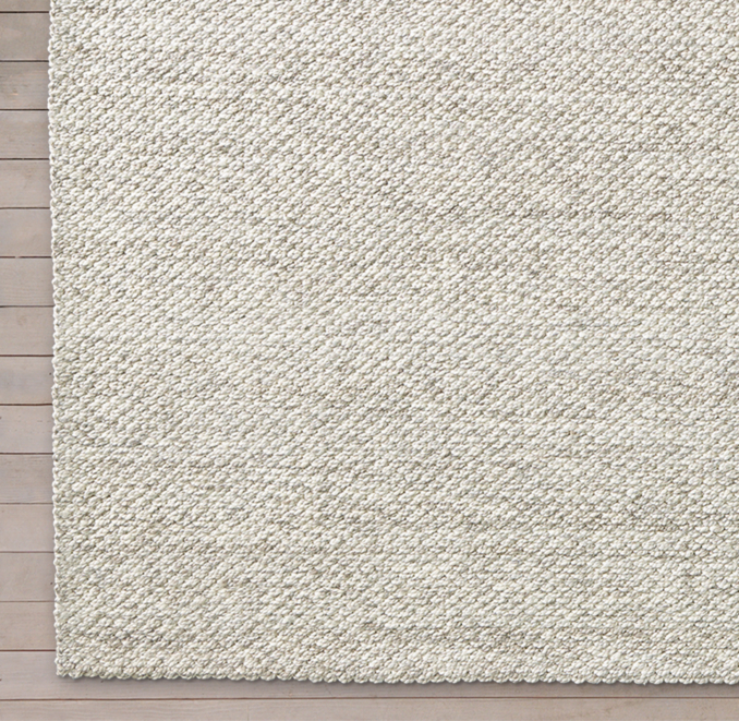 Luxe Looped Wool Rug Swatch | RH