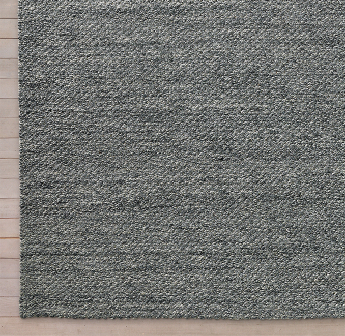 Luxe Looped Wool Rug Swatch - Grey