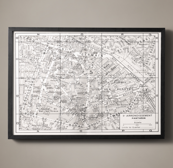 Paris Arrondissement Map - Pantheon