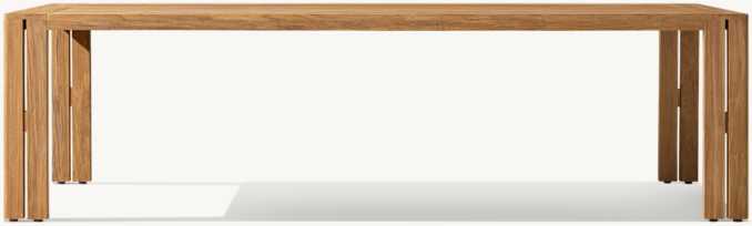 Matira Teak Rectangular Dining Table | RH
