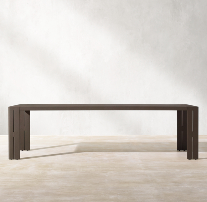 Matira Aluminum Rectangular Dining Table