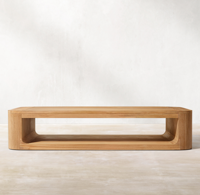 Oslo Open Teak Rectangular Coffee Table