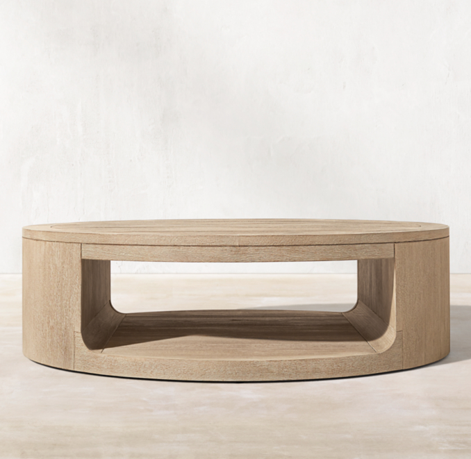 Oslo Open Teak Round Coffee Table