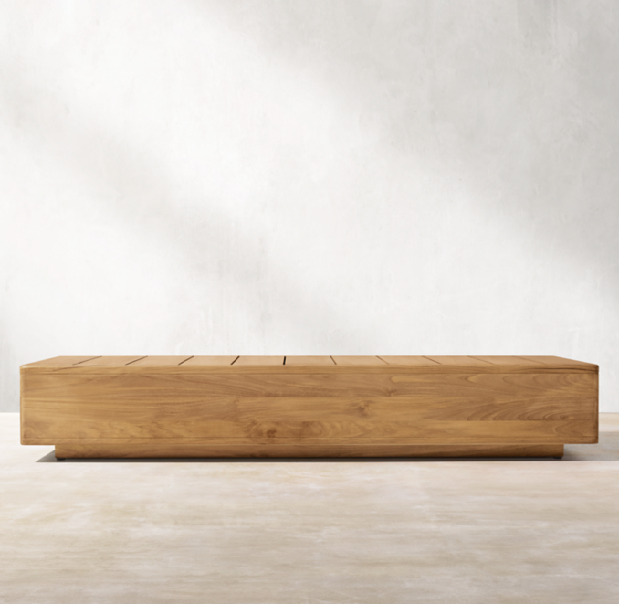 Santos Teak Rectangular Coffee Table