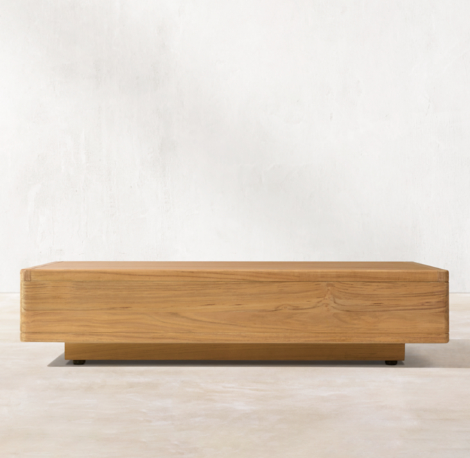Santos Teak Rectangular Side Table
