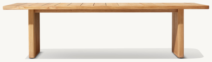 Santos Teak Rectangular Dining Table