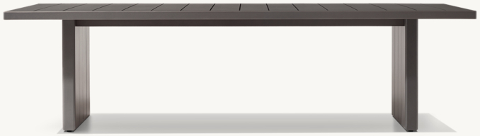 Santos Aluminum Rectangular Dining Table | RH