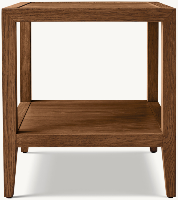 French Contemporary Square Side Table | RH
