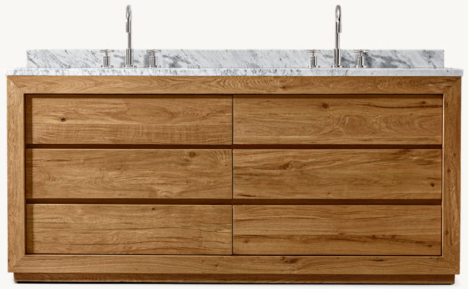 Reclaimed Oak Double Vanity