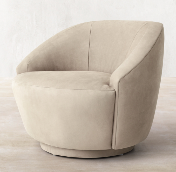 Lecco Leather Swivel Chair