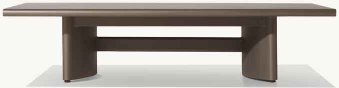 Trieste Aluminum Rectangular Coffee Table