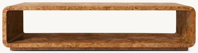 Belmont Burl Coffee Table Collection | RH