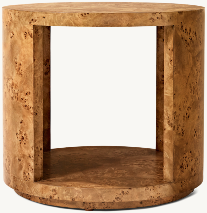 Belmont Burl Round Side Table