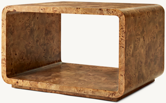 Belmont Burl Rectangular Side Table